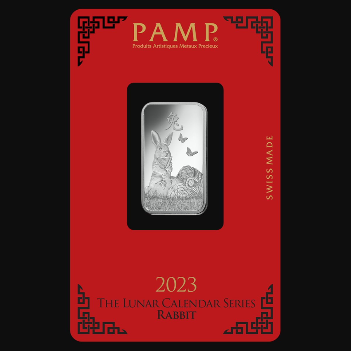 10 gram PAMP Lunar Rabbit 2023 Silver Bar - Tavex Latvia