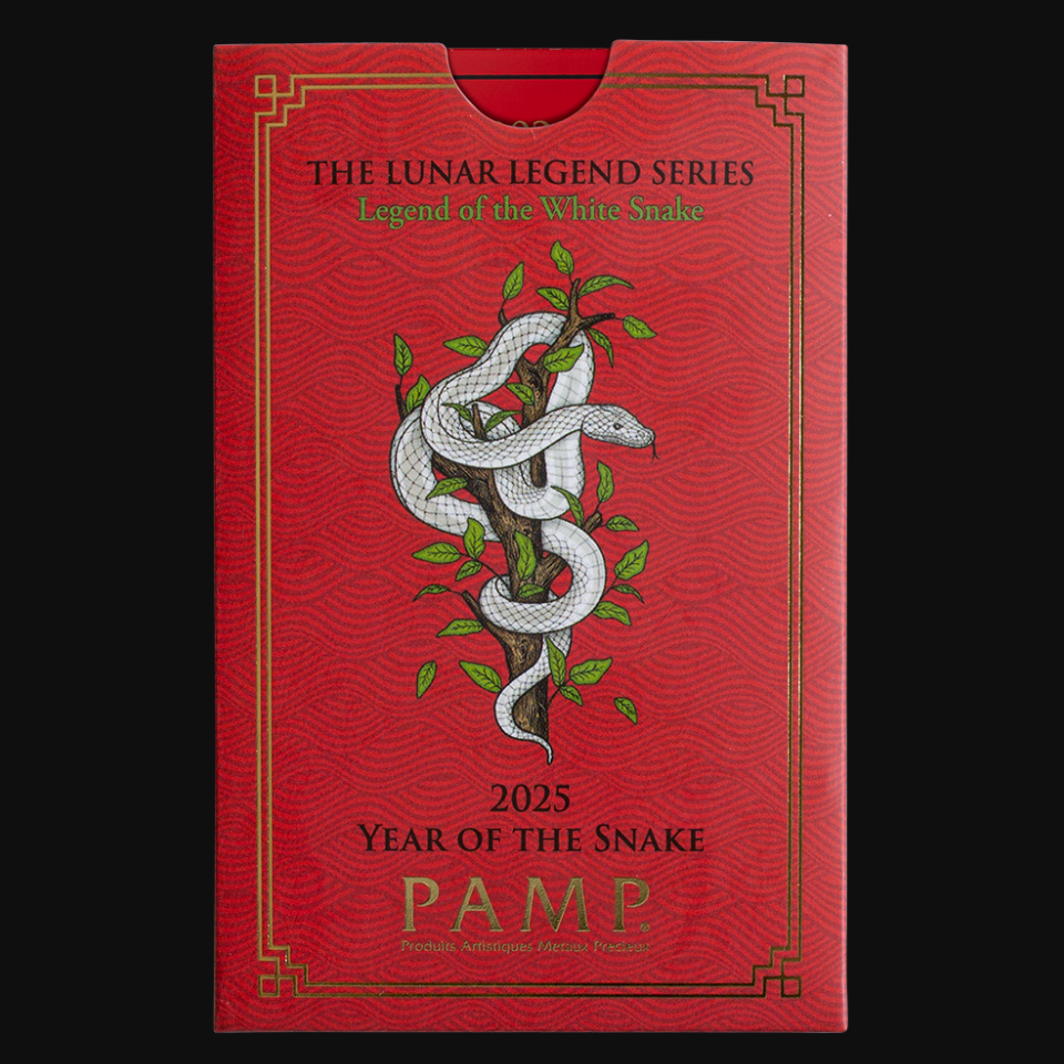 10 gramu PAMP sudraba stienis — Lunārs 2025 — Čūskas gads - Tavex Latvia