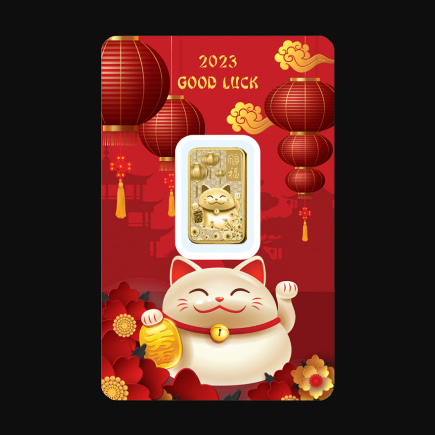 5 gram PAMP Good Luck Gold Bar - Zelta monētas un stieņi
